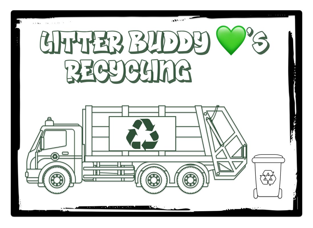 Colouring Sheets - Litter Buddy